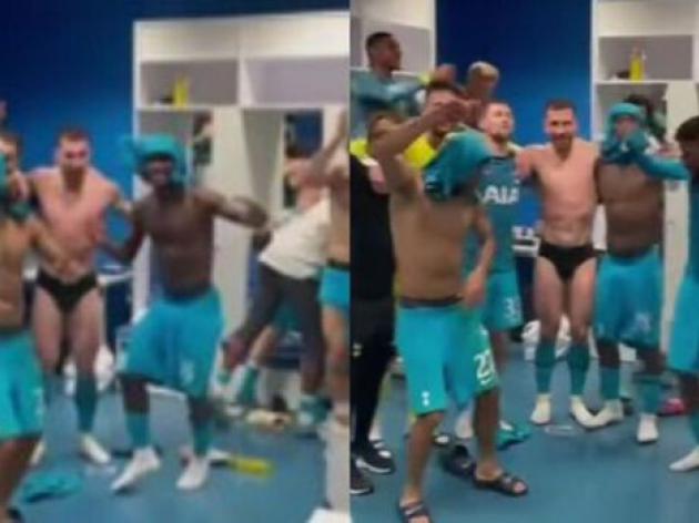 Tottenham's dressing room celebrations emerge in video clip after dramatic Marseille win