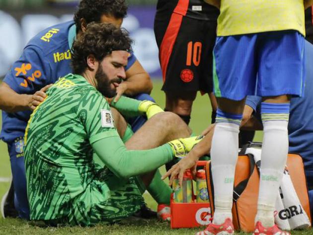 Alisson injury update as Liverpool star returns to UK after scary clash ...