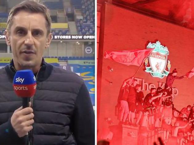 Gary Neville finally gives his thoughts on Liverpool winning the ...