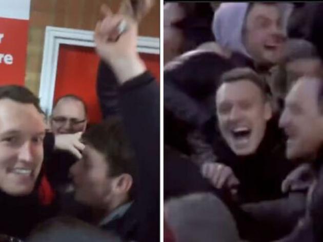 Phil Jones went in Liverpool away end and mocked Steven Gerrard as Man ...