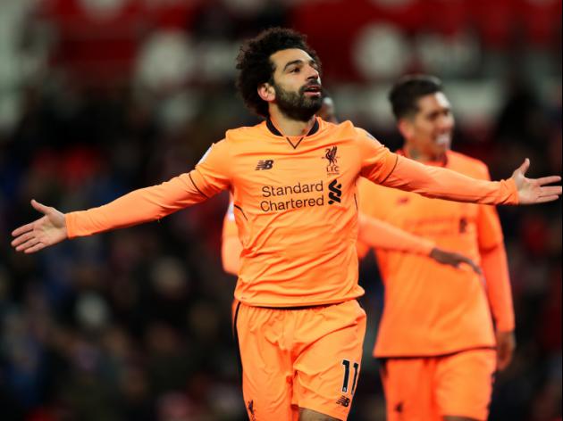 Mohamed Salah comes off the bench to score twice as Reds win at Stoke