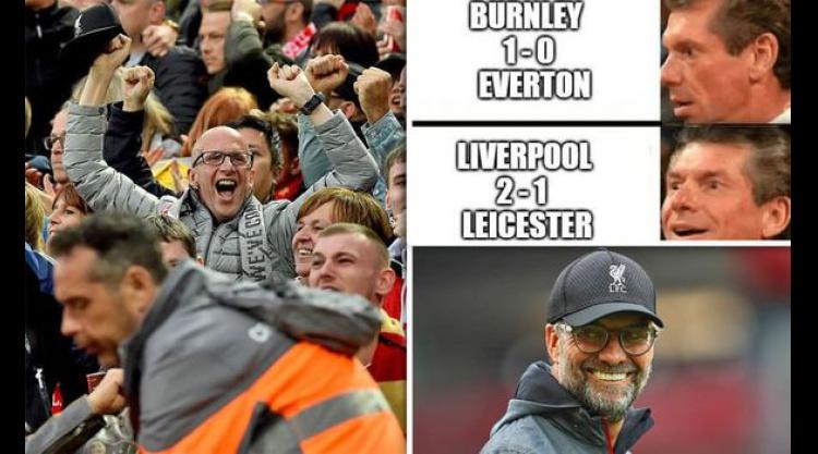 Liverpool fan creates hilarious meme as Reds win then Everton, Man City ...